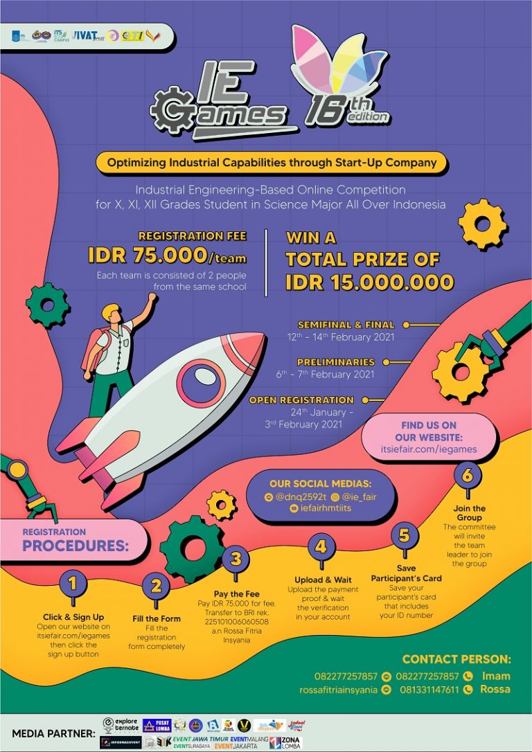 IE Games 16th Edition – ITS – Jadwal Event, Info Pameran, Acara & Promo ...