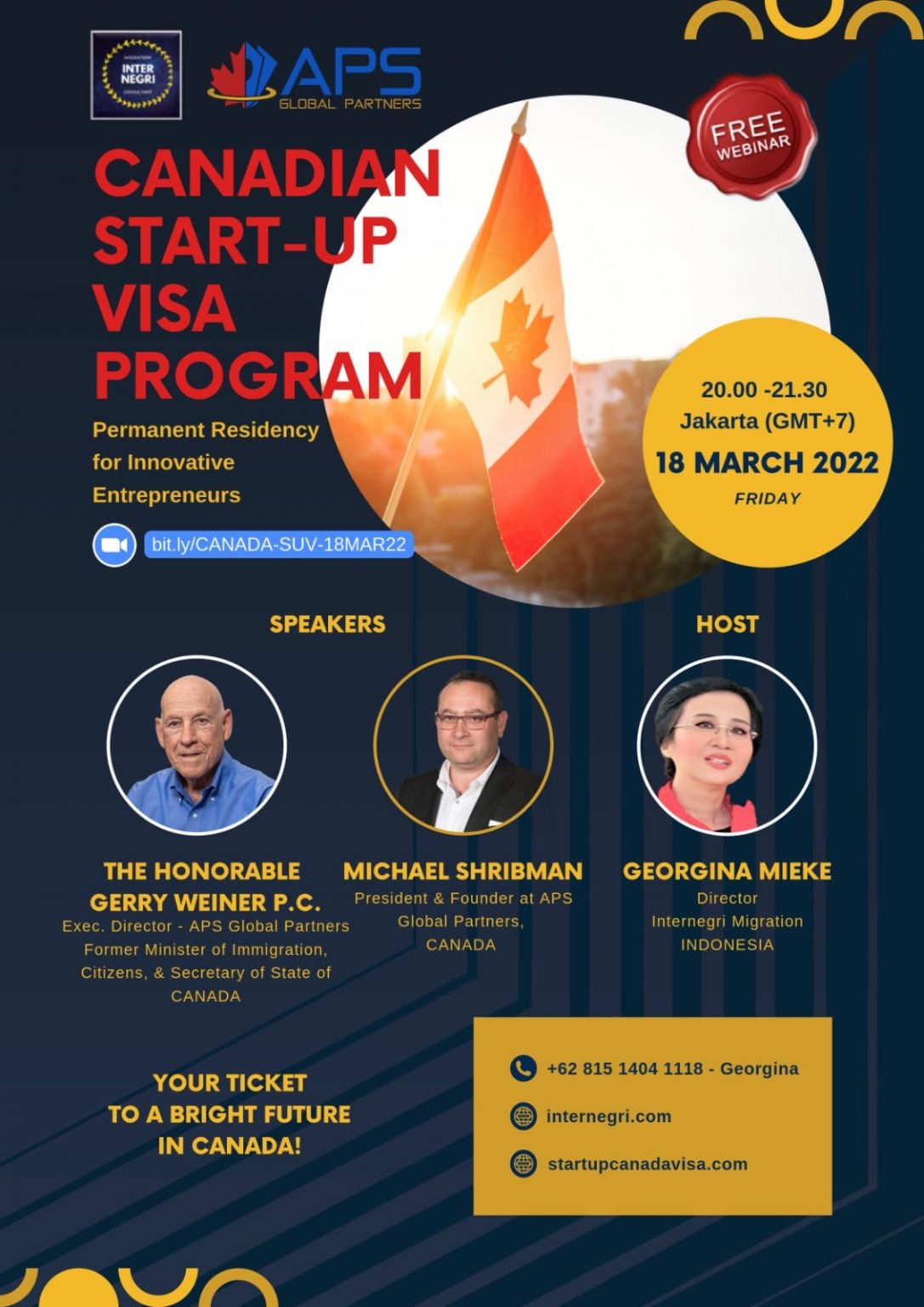 Free Webinar – CANADIAN START UP VISA ( SUV ) PROGRAM – Jadwal Event ...