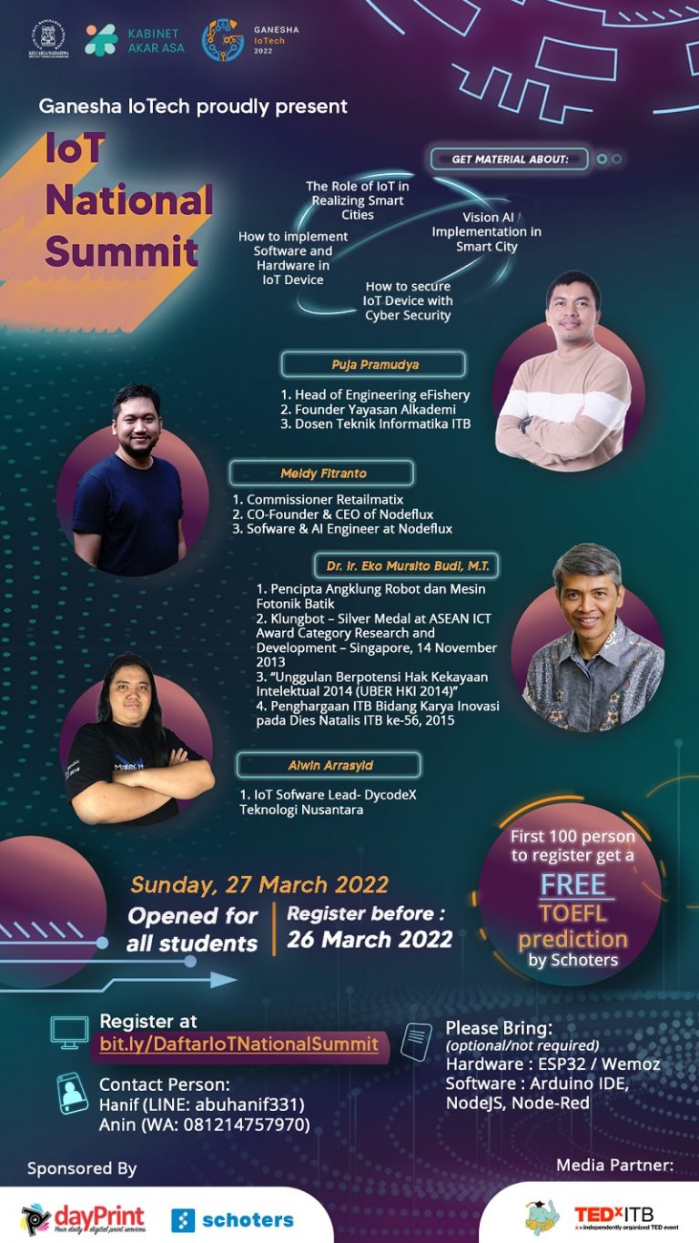 IoT National Summit – Jadwal Event, Info Pameran, Acara & Promo Terbaru