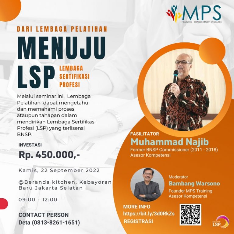 Dari Lembaga Pelatihan/Pendidikan Ke LSP (Lembaga Sertifikasi Profesi ...