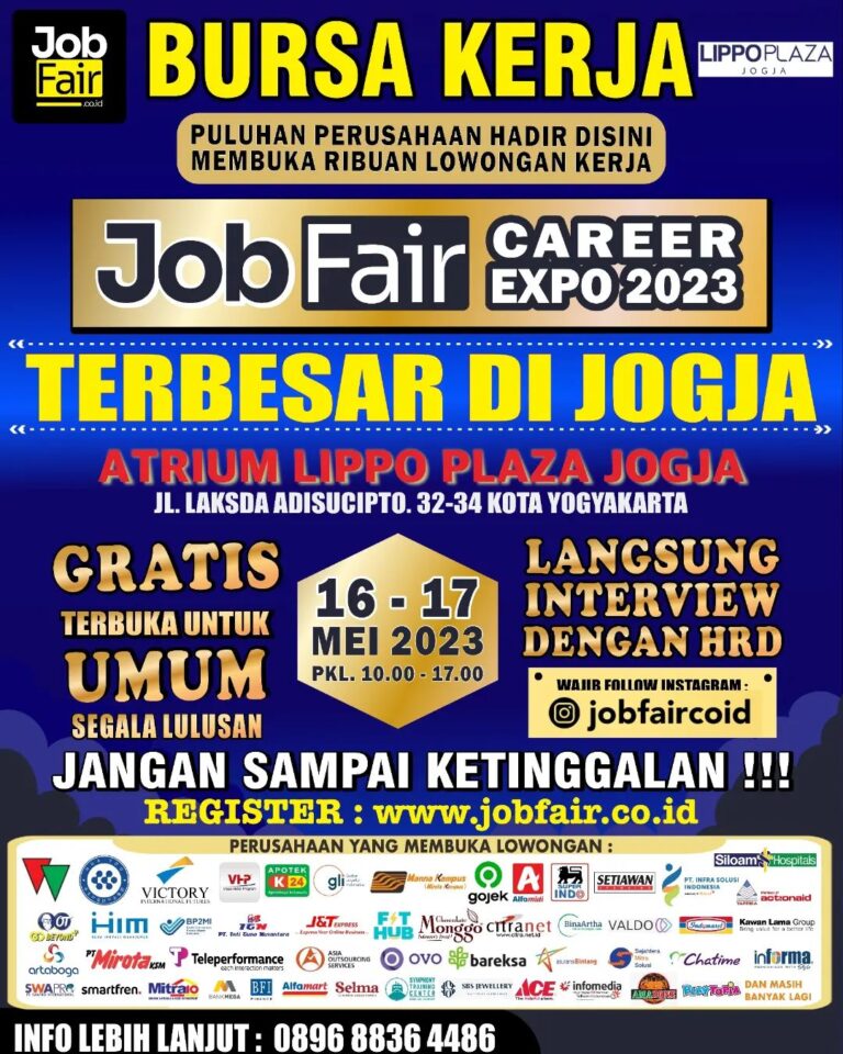 JOBFAIR CAREER EXPO JOGJA – Jadwal Event, Info Pameran, Acara & Promo Terbaru