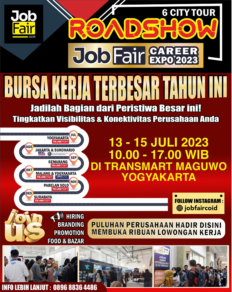 ROADSHOW-JOBFAIR-JULI-JOGJA – Jadwal Event, Info Pameran, Acara & Promo ...