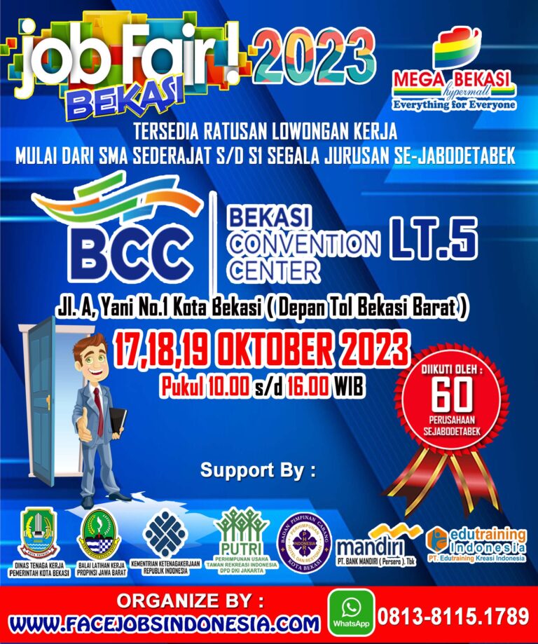 JOBFAIR BEKASI 2023 – Jadwal Event, Info Pameran, Acara & Promo Terbaru