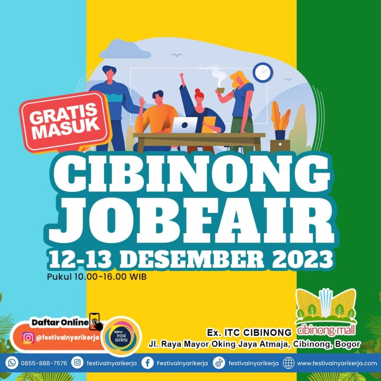 JOBFAIR MALL CIBINONG (EX. ITC CIBINONG) – Jadwal Event, Info Pameran, Acara & Promo Terbaru