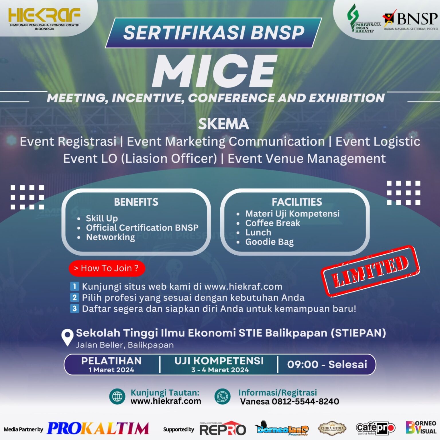Sertifikasi BNP Kompetensi MICE – Jadwal Event, Info Pameran, Acara & Promo Terbaru