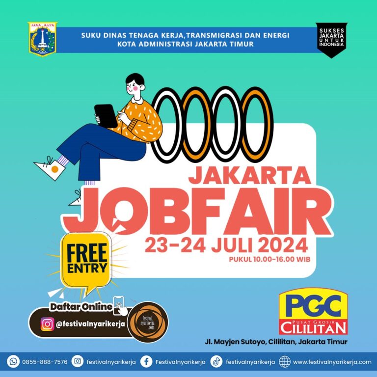 JOBFAIR MALL PGC CILILITAN – Jadwal Event, Info Pameran, Acara & Promo Terbaru