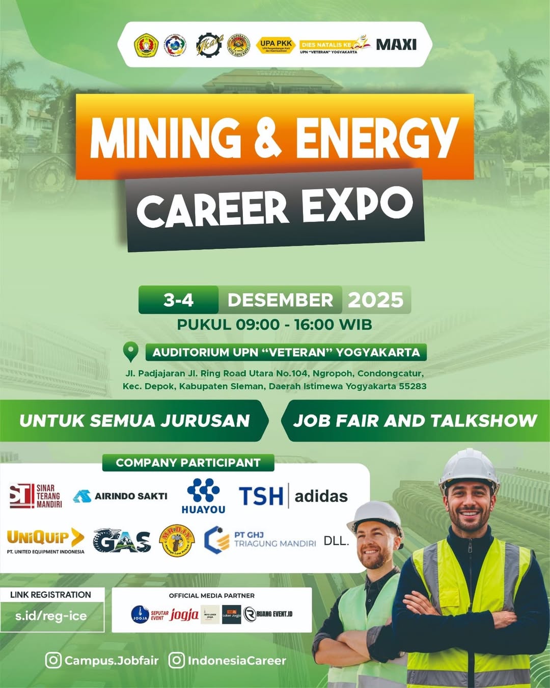MINING & ENERGY CAREER EXPO 2025 – Jadwal Event, Info Pameran, Acara & Promo Terbaru